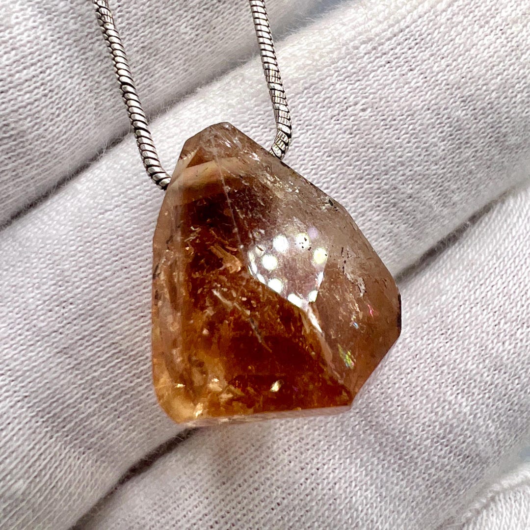 Natural Polish Topaz Locket /chain is Not Included/29. Caret - Etsy