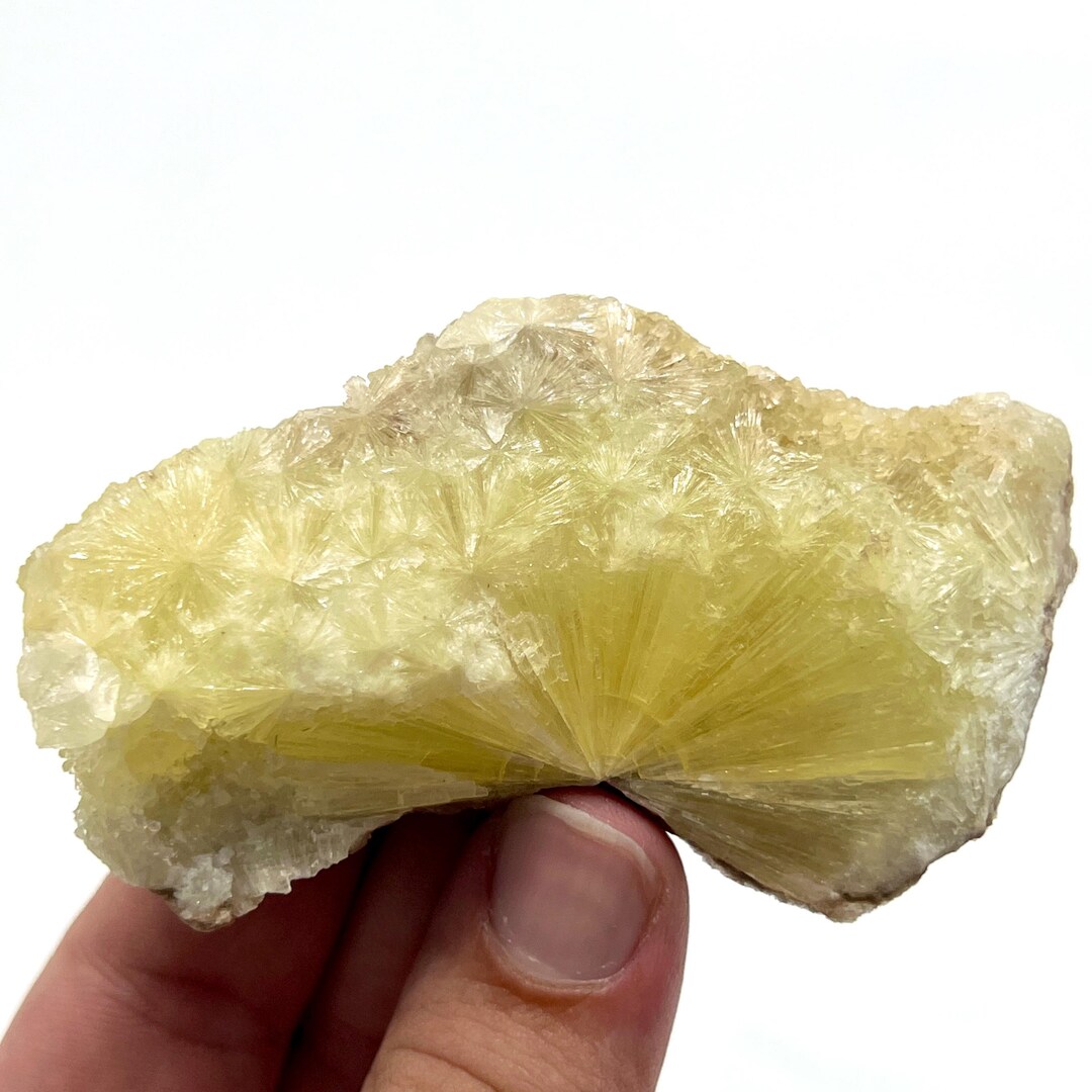 So Beautiful Natural Yellow Flower Aragonite Crystals Specimen Nice ...