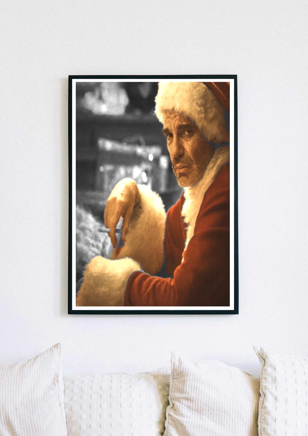 Bad Santa Poster – Billy Bob Thornton Dark Christmas Print (digital ...
