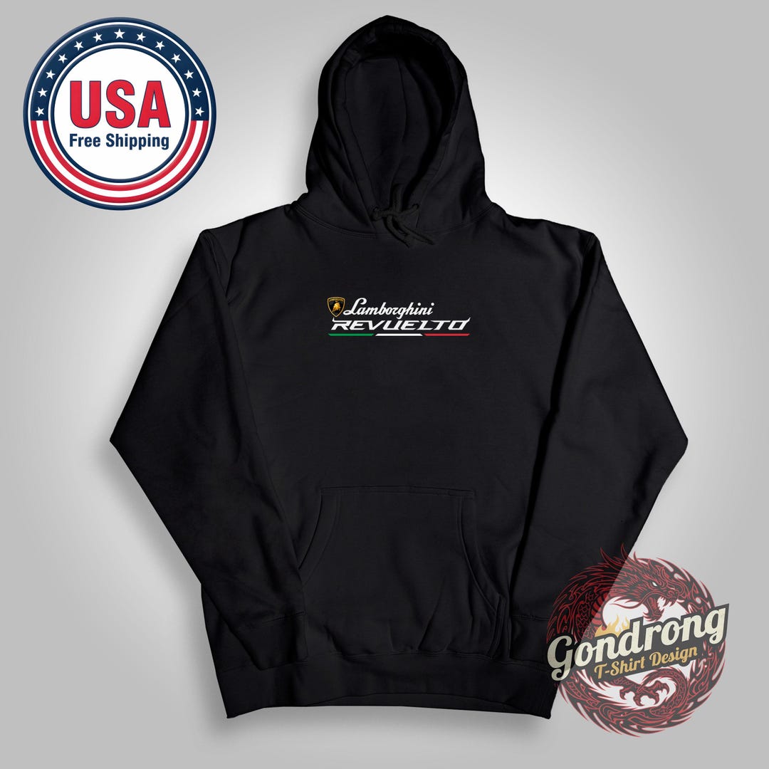 Men Hoodies Lamborghini Revuelto Logo Made in USA Size S-5XL - Etsy