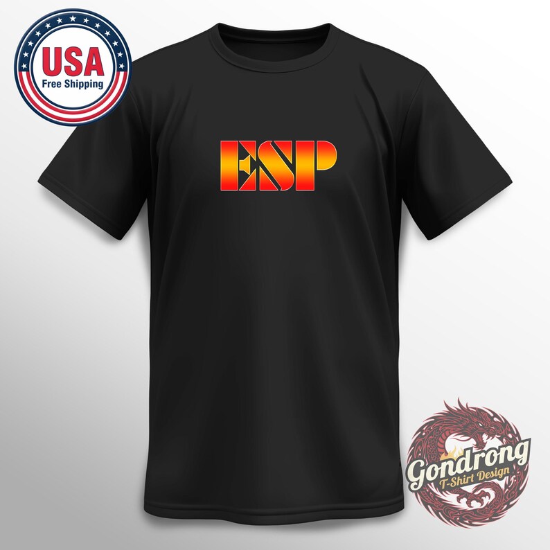 Men Clothing Guitar Esp Logo T Shirt Made in USA Size S-5XL - Etsy