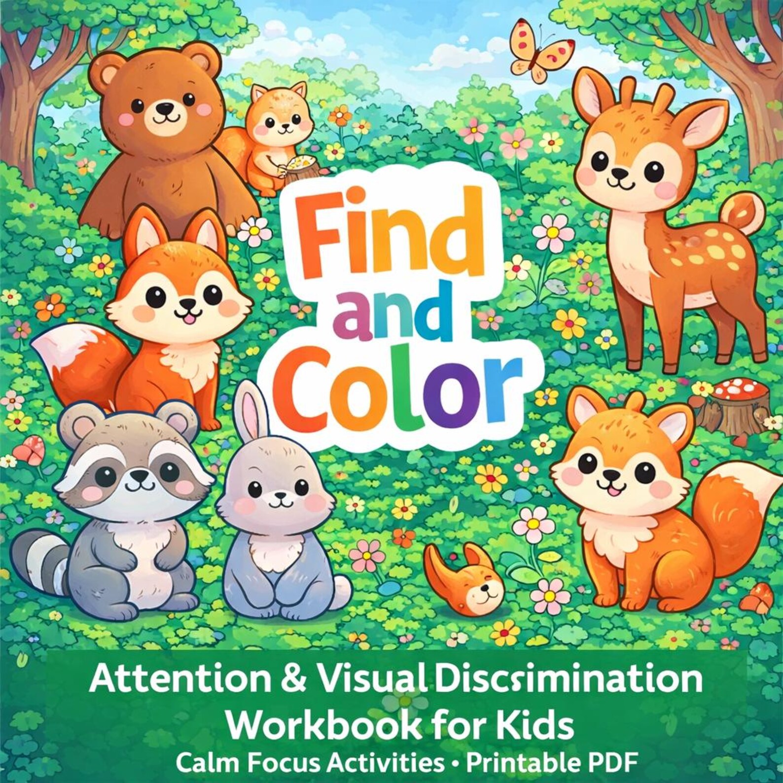Find and Color – Attention & Visual Discrimination Workbook for Kids ...
