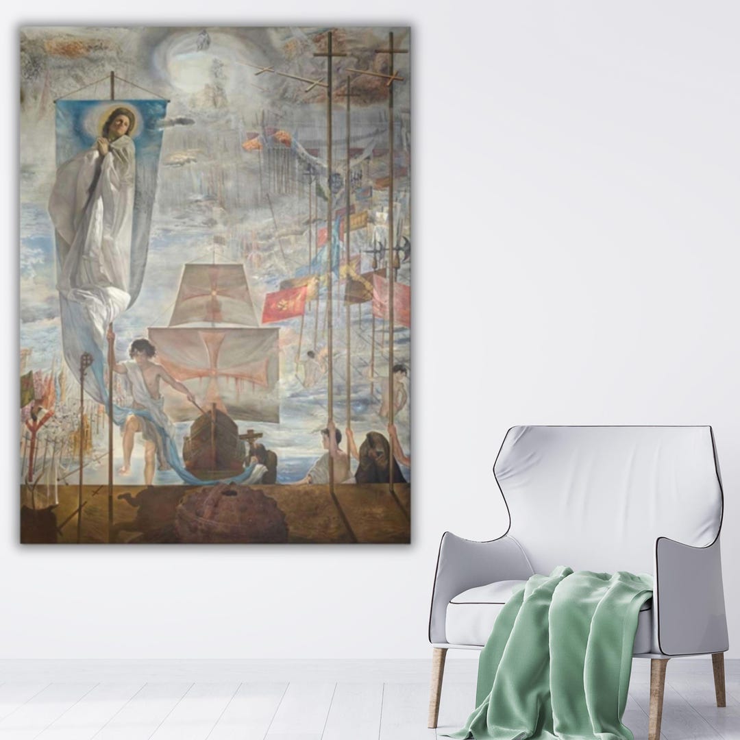 Salvador Dali Discovery of America Canvas Art, Christopher Columbus ...