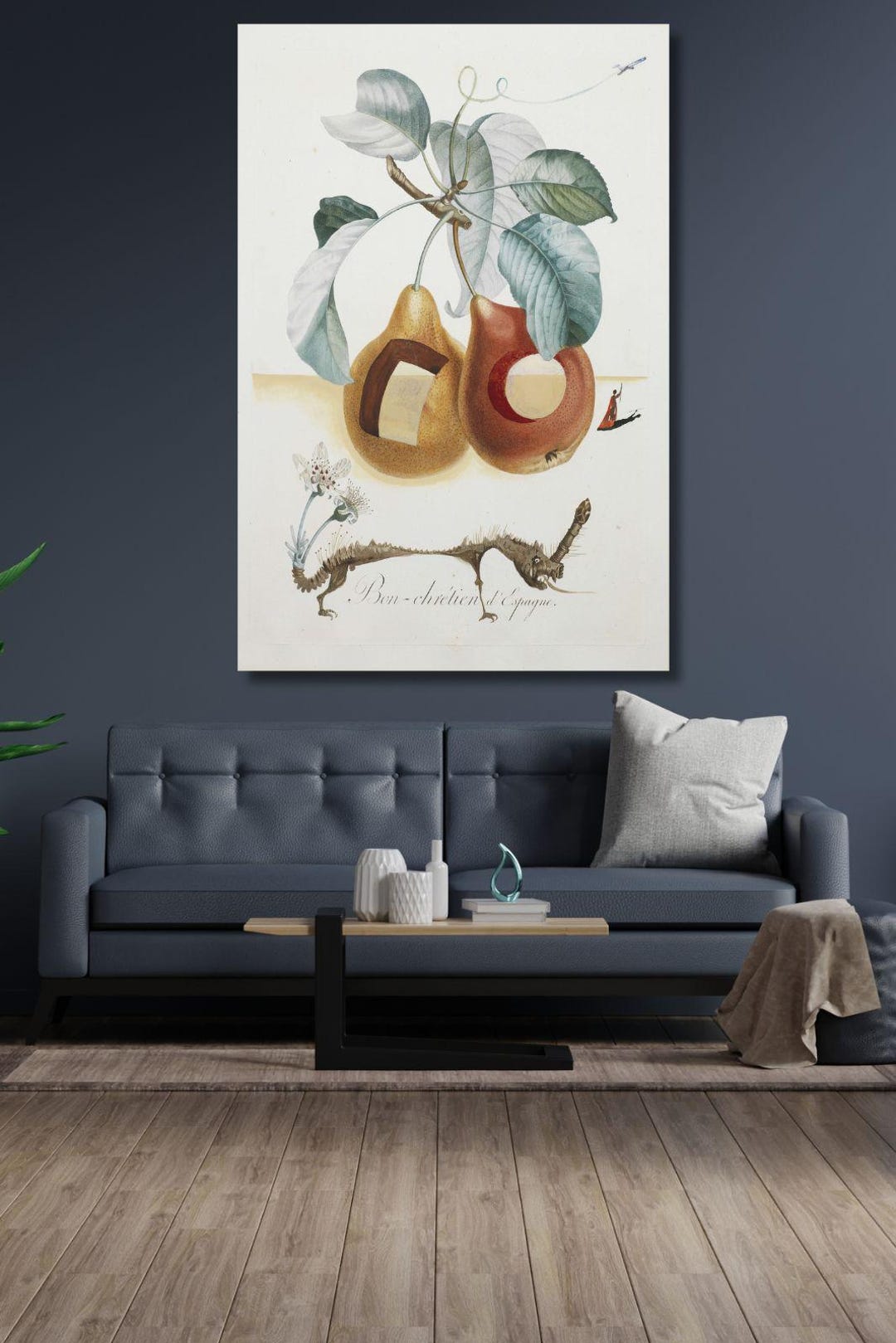 Salvador Dali Fruit With Holes Canvas Wall Art, Surreal Still Life ...