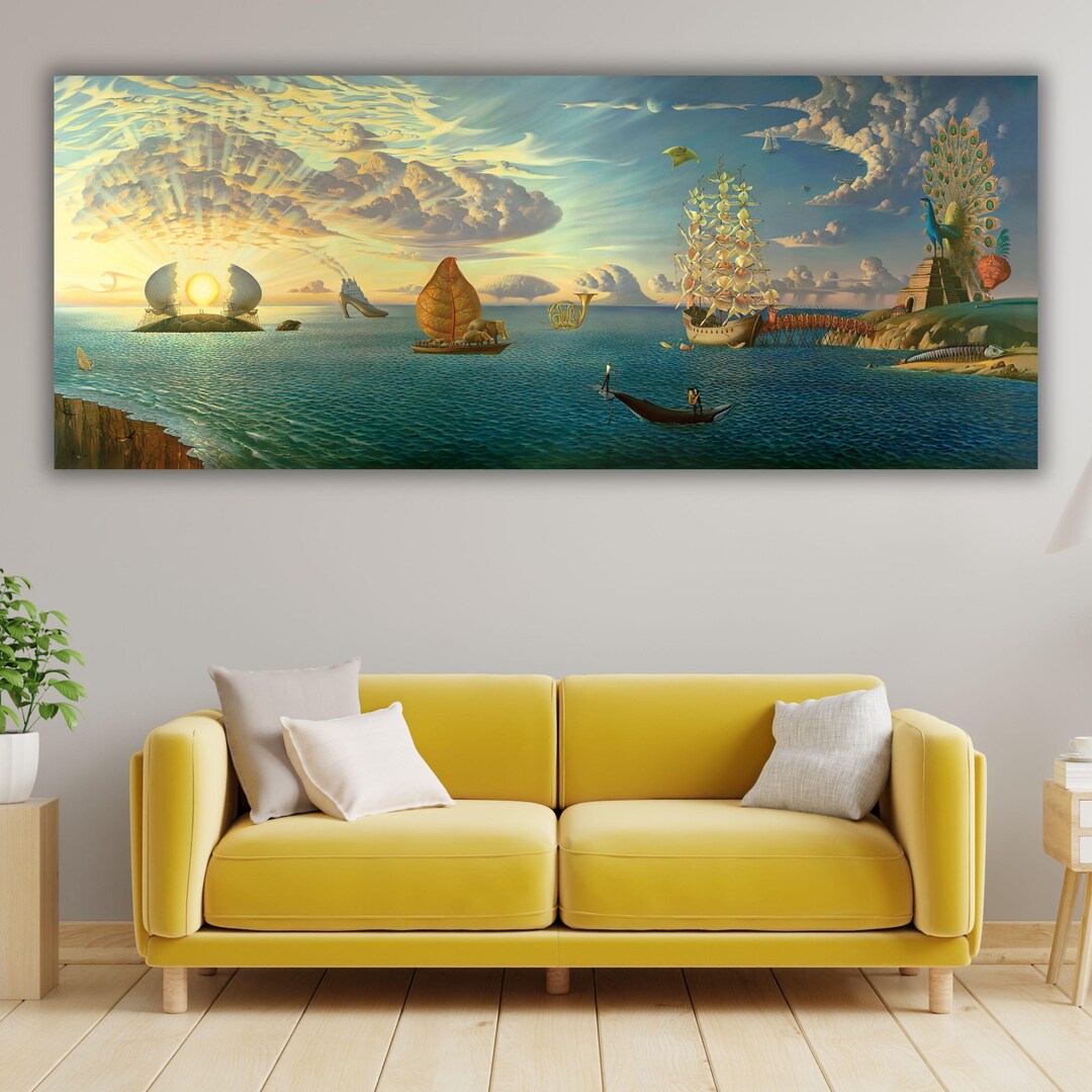 Vladimir Kush Epic Surrealist Canvas Art, Large Panoramic Ocean Wall ...