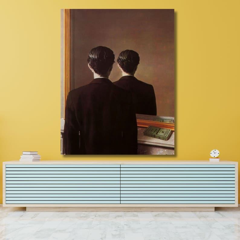 René Magritte “la Reproduction Interdite” Canvas Wall Art, Surrealism ...