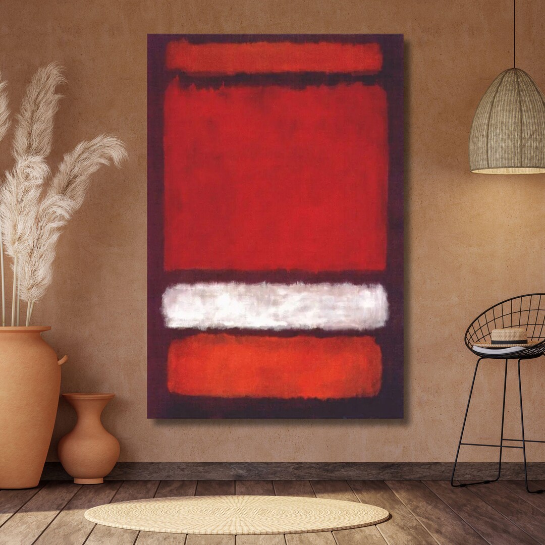 Mark Rothko No 7 Canvas Wall Art, Abstract Color Field Painting Print ...