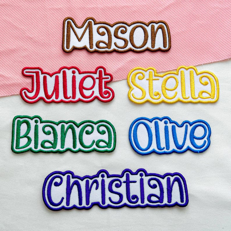 Personalized Embroidered Patch – Custom Name Patch | Velcro Gift Tag - Etsy