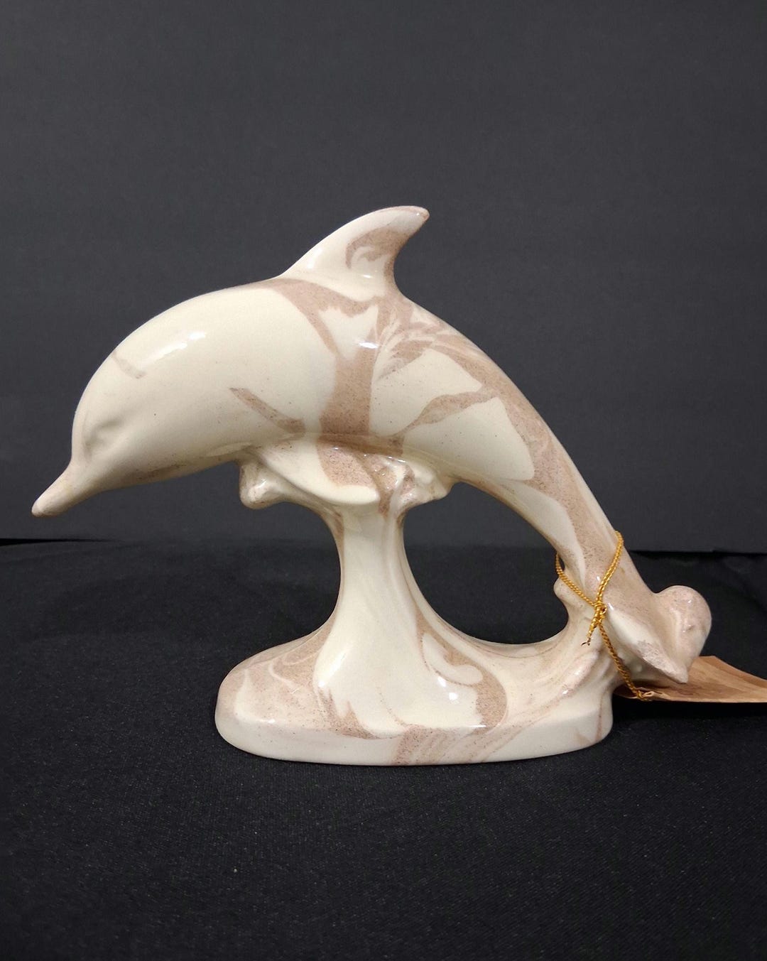 Vintage St. Helens Ashware Dolphin Figurine, 1980s Volcanic Ash Ceramic ...