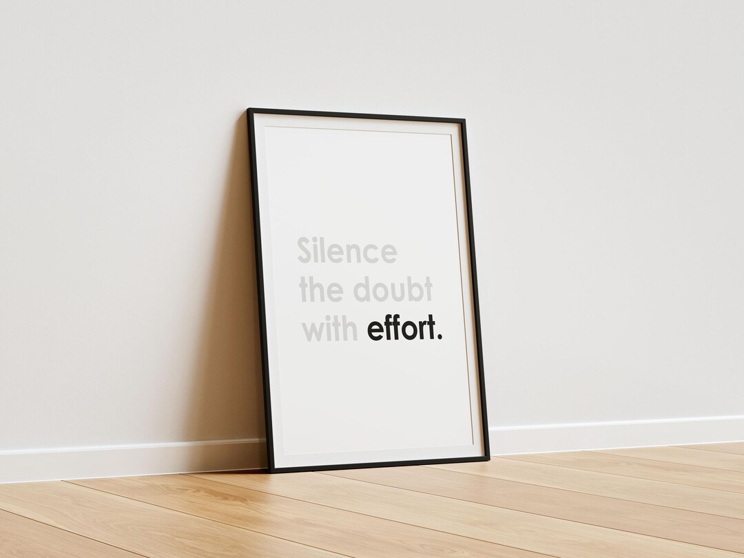 Effort | Motivational Poster | A3 Entrepreneur Wall Art | Hustle Quote ...