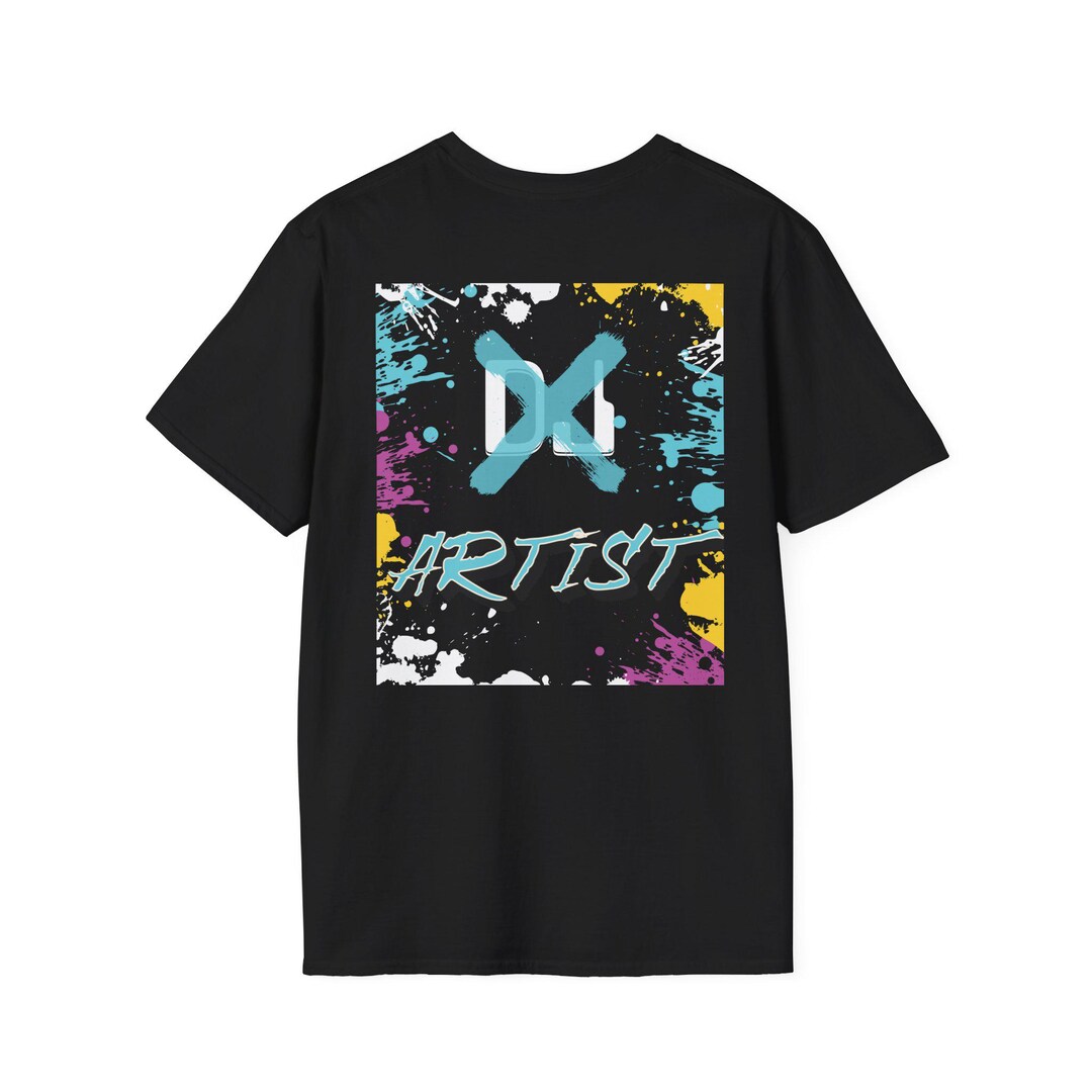 DJ Artist T-shirt – Paint Splatter Graphic Tee | EDM Streetwear | Rave ...