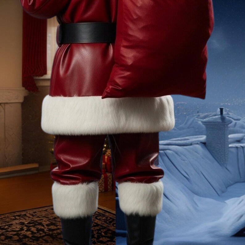 Real Leather Santa Costume – Handmade Christmas Suit - Etsy