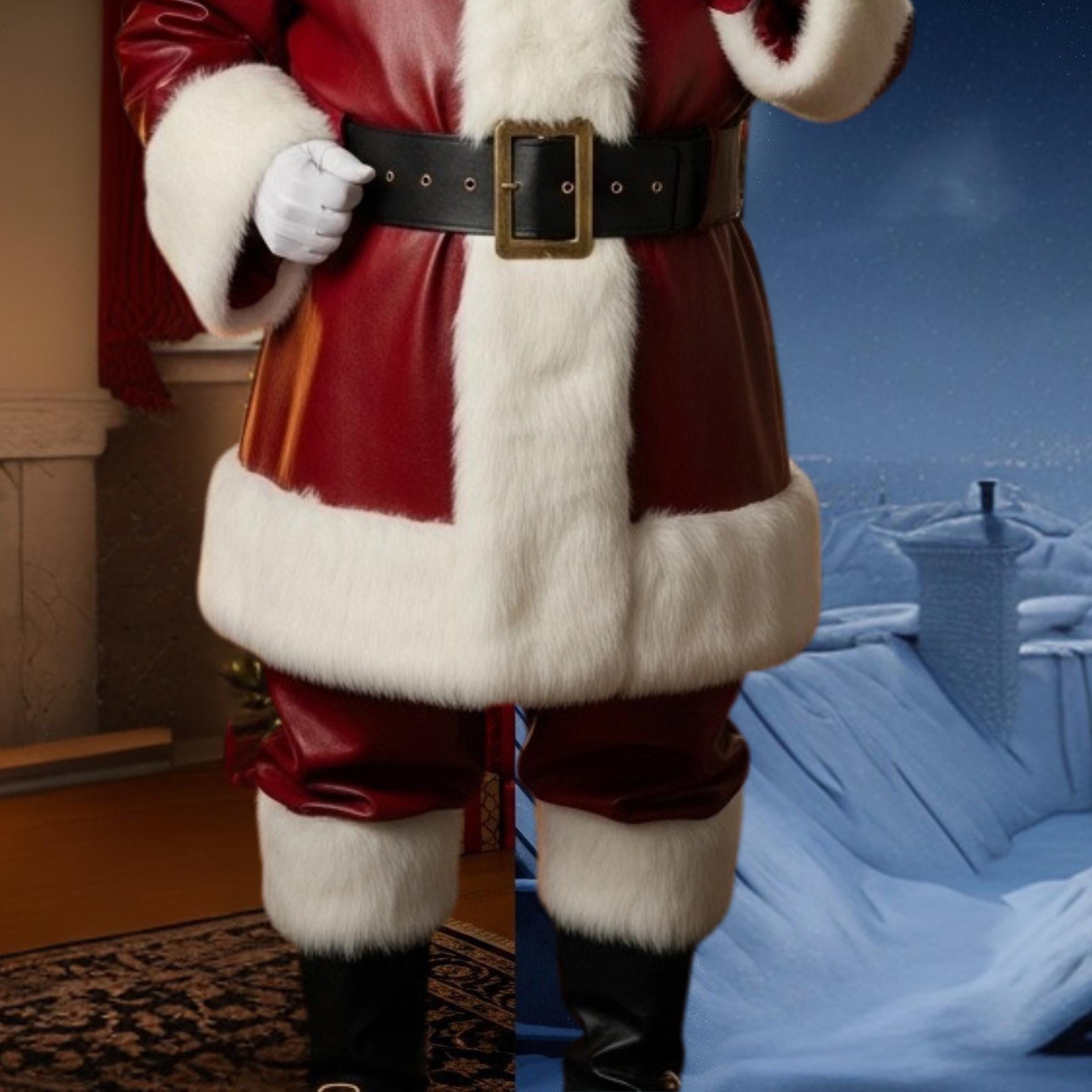 Real Leather Santa Costume – Handmade Christmas Suit - Etsy