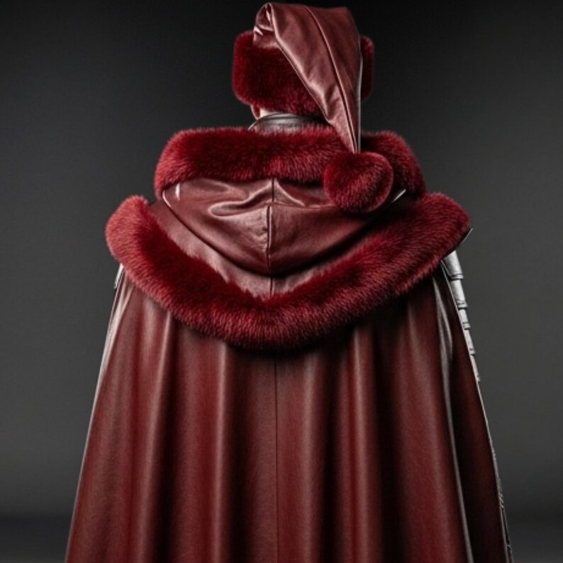 Handmade Real Leather Cloak & Coat – Fur Trimmed Cosplay Armor - Etsy