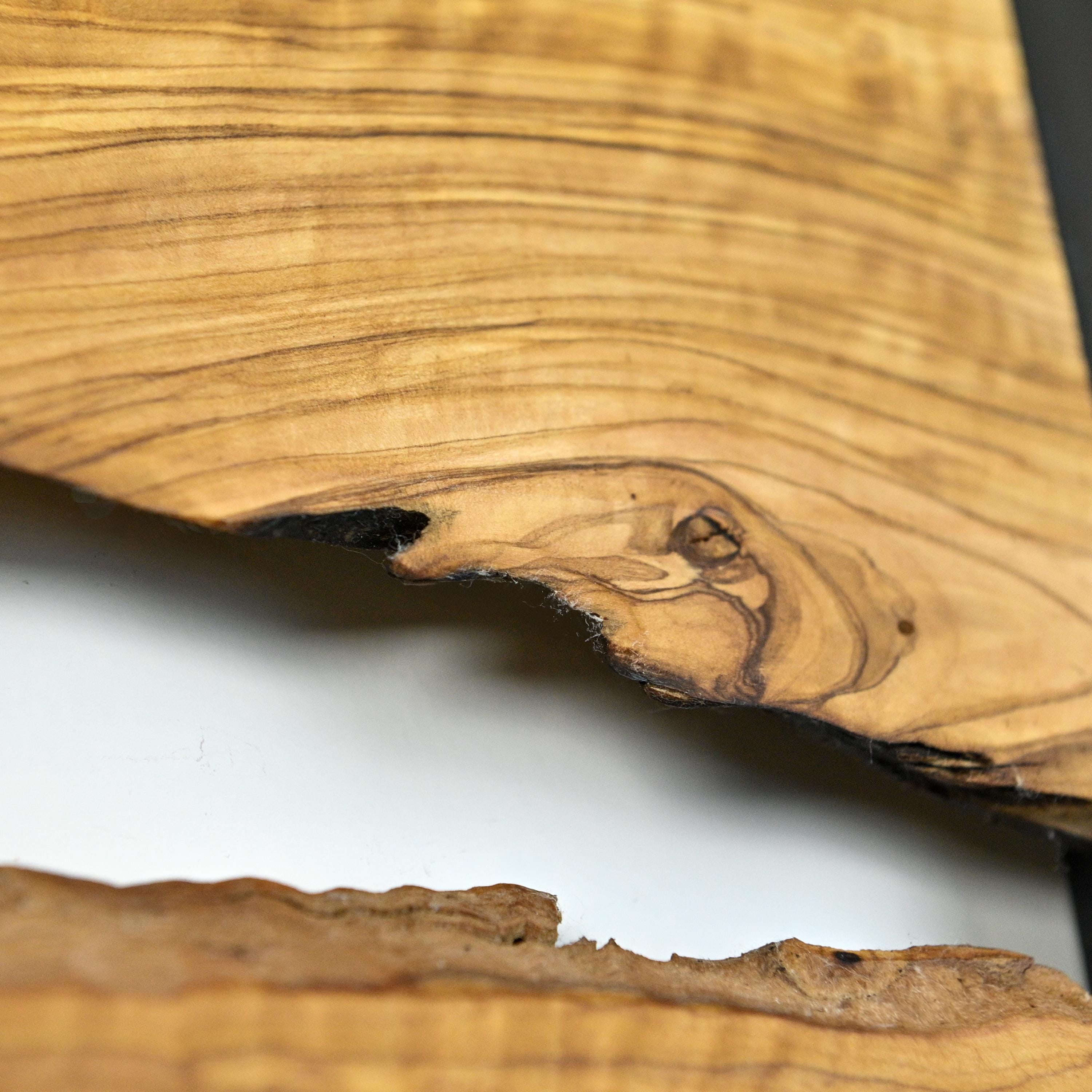 Vertical Olive Wood Wall Decor, Live Edge Panel, Large Wall Art ...