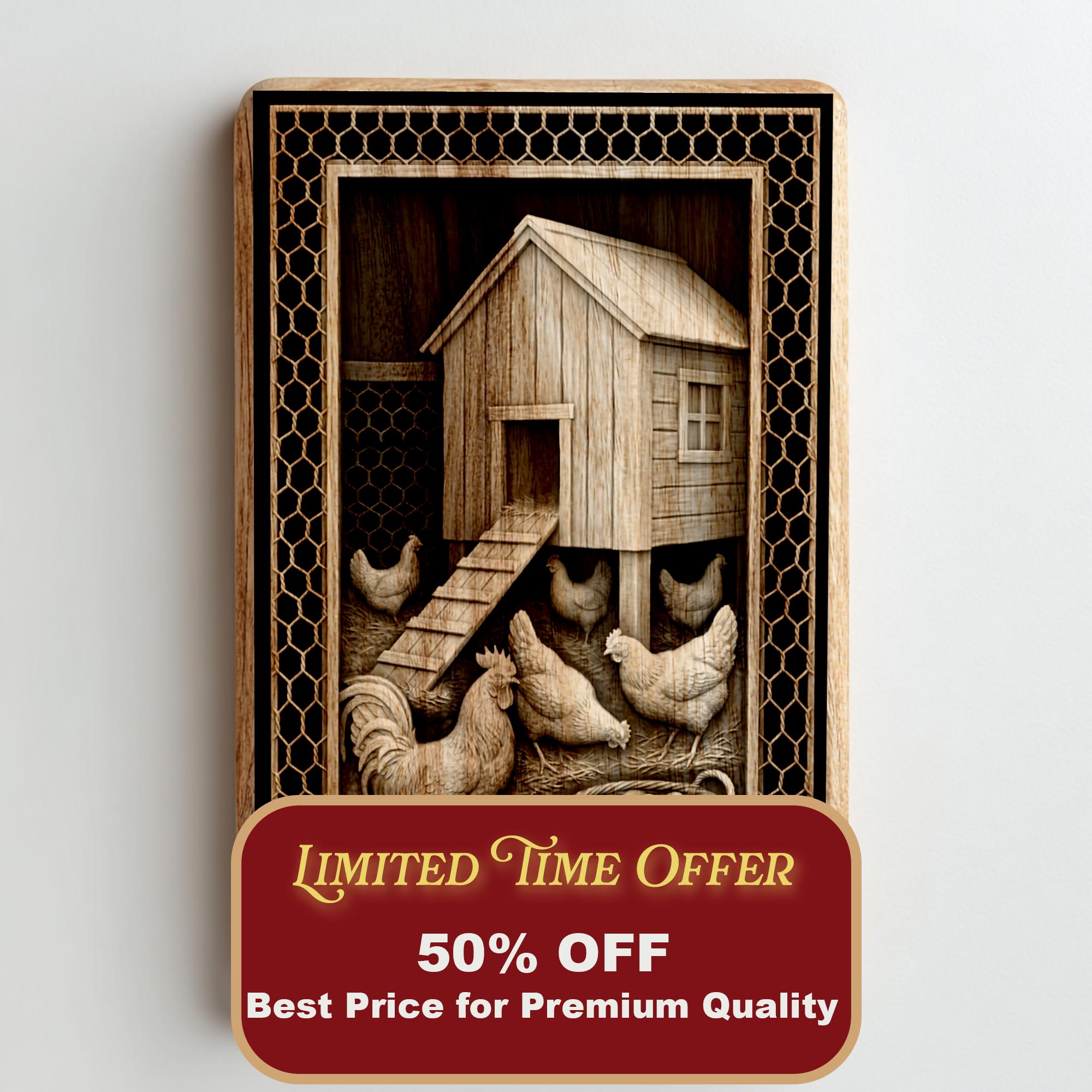 Chicken Coop Depth Map | 3D Laser Engraving | CNC Router Relief File ...