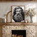 Wizard Portrait Dithered PNG | Laser Engraving File, Pyrography - Etsy