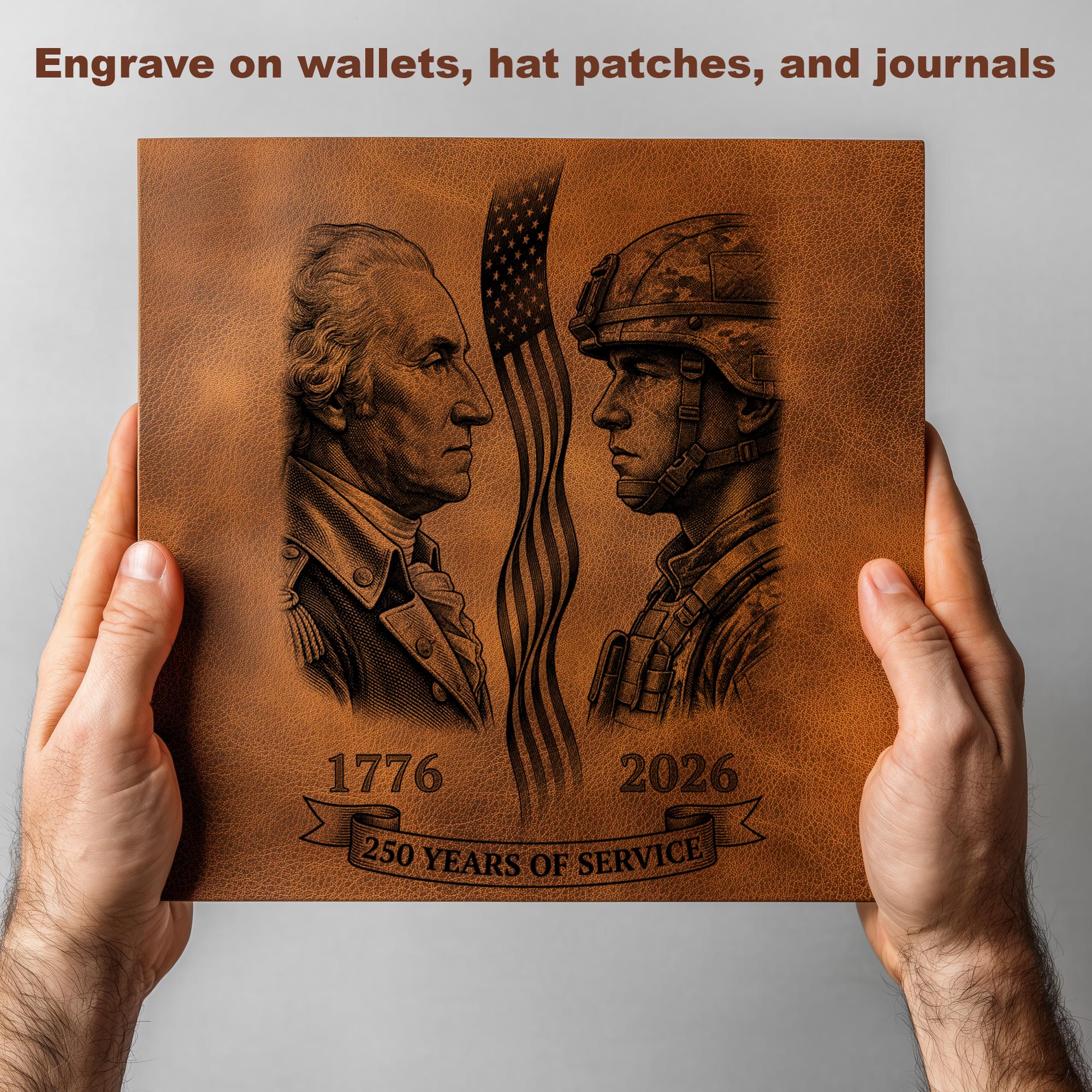 250 Years of Service | 1776 to 2026 Patriot | Veteran Gift Engraving ...
