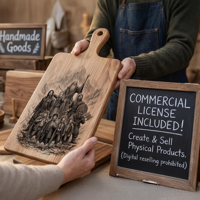 Fantasy Epic PNG Laser Bundle | Wood Slate Plaque Coaster Sign | Xtool ...
