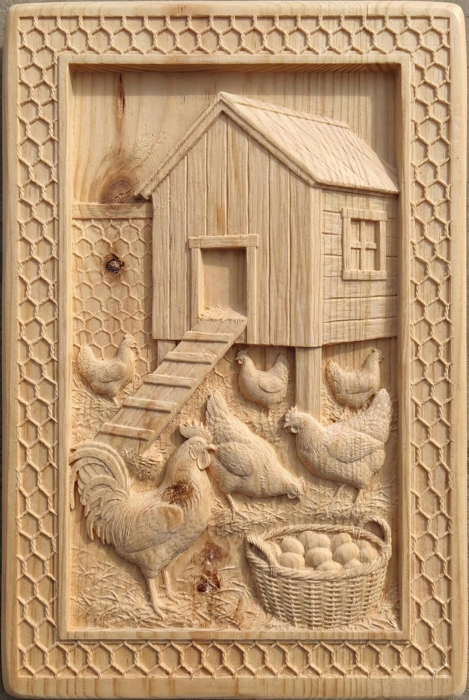 Chicken Coop Depth Map | 3D Laser Engraving | CNC Router Relief File ...