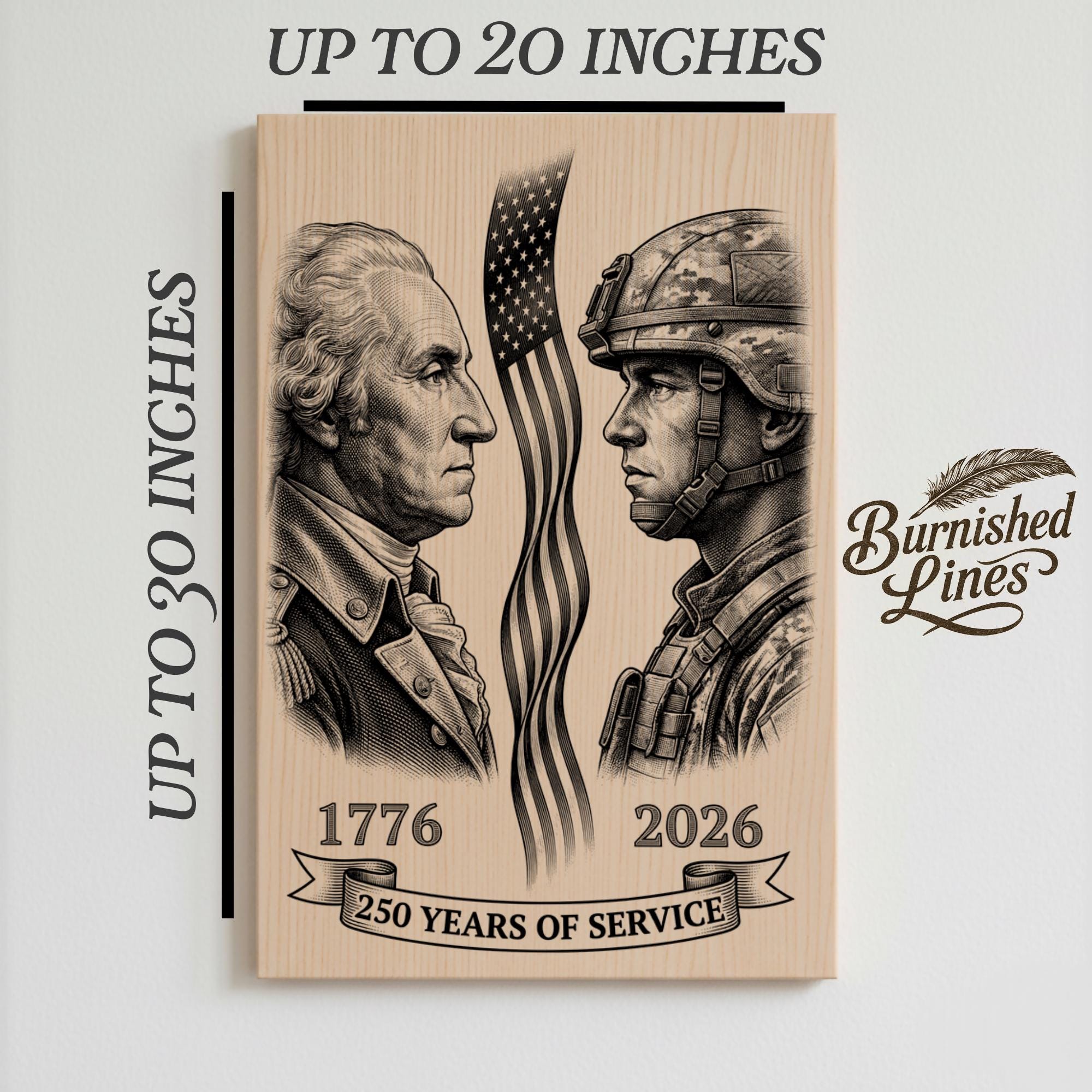 250 Years of Service | 1776 to 2026 Patriot | Veteran Gift Engraving ...