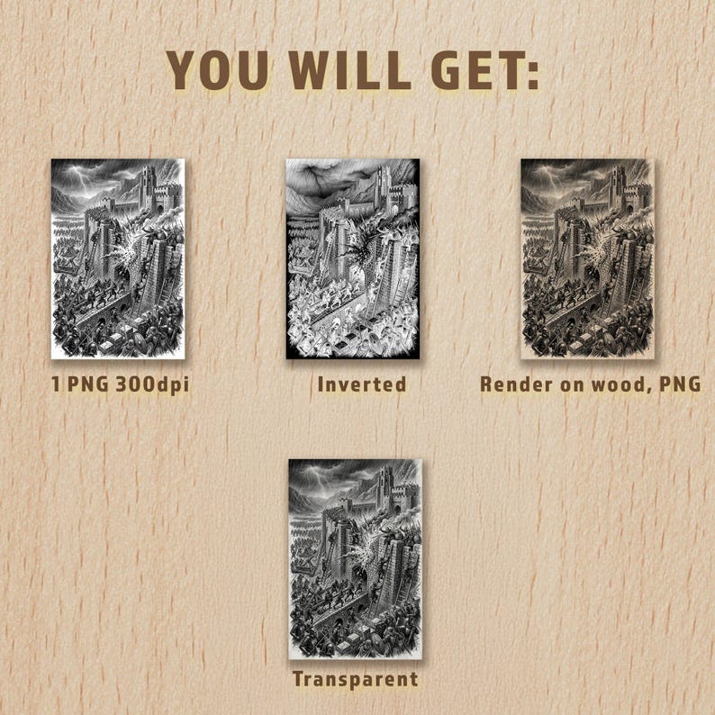 Fantasy Epic PNG Laser Bundle | Wood Slate Plaque Coaster Sign | Xtool ...
