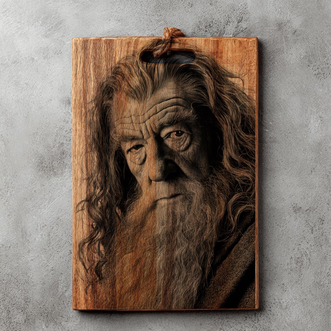 Wizard Portrait PNG | Dithered Laser Engraving File - Etsy
