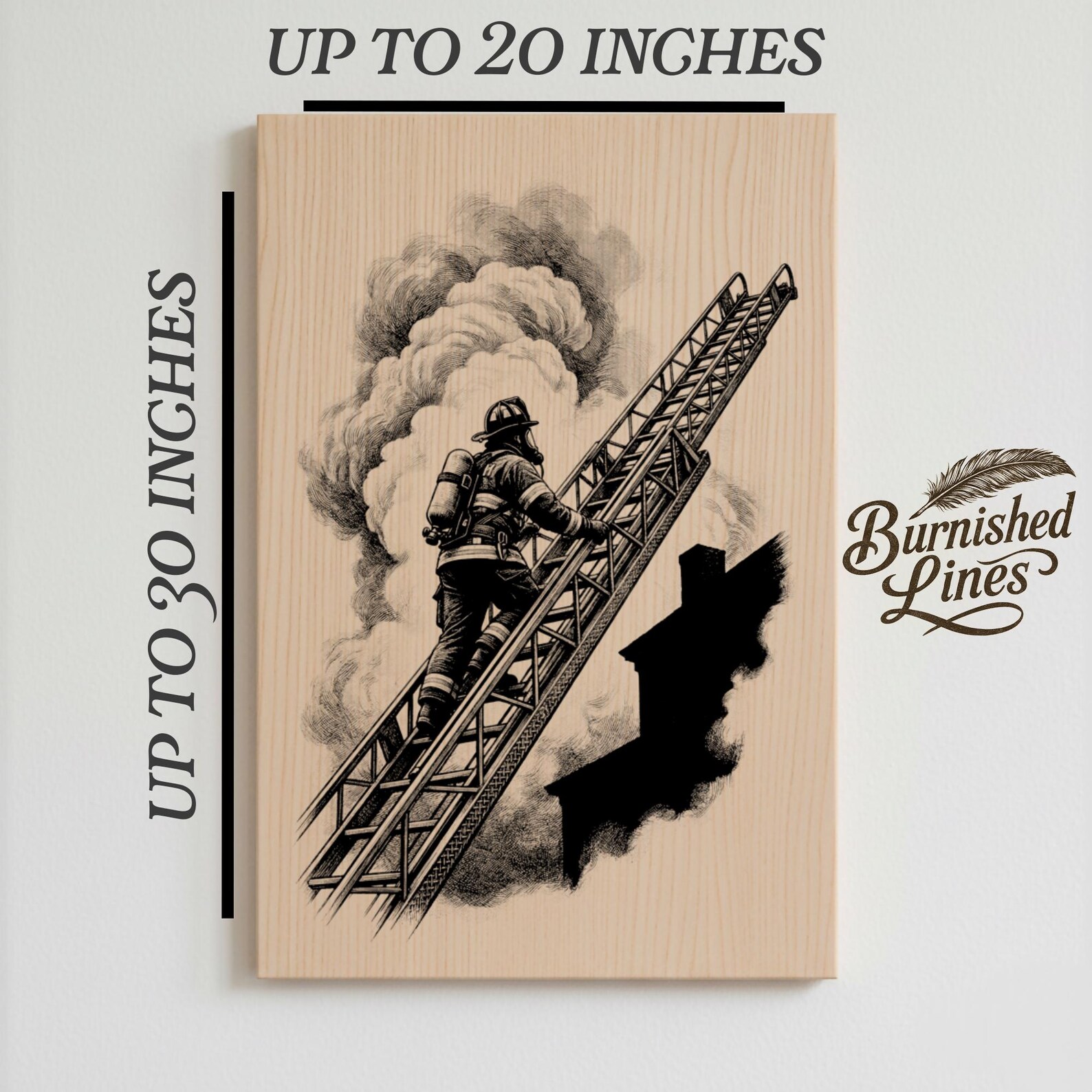 Firefighter Rescue Laser PNG | Ladder Truck Scene | Fireman Action Art ...