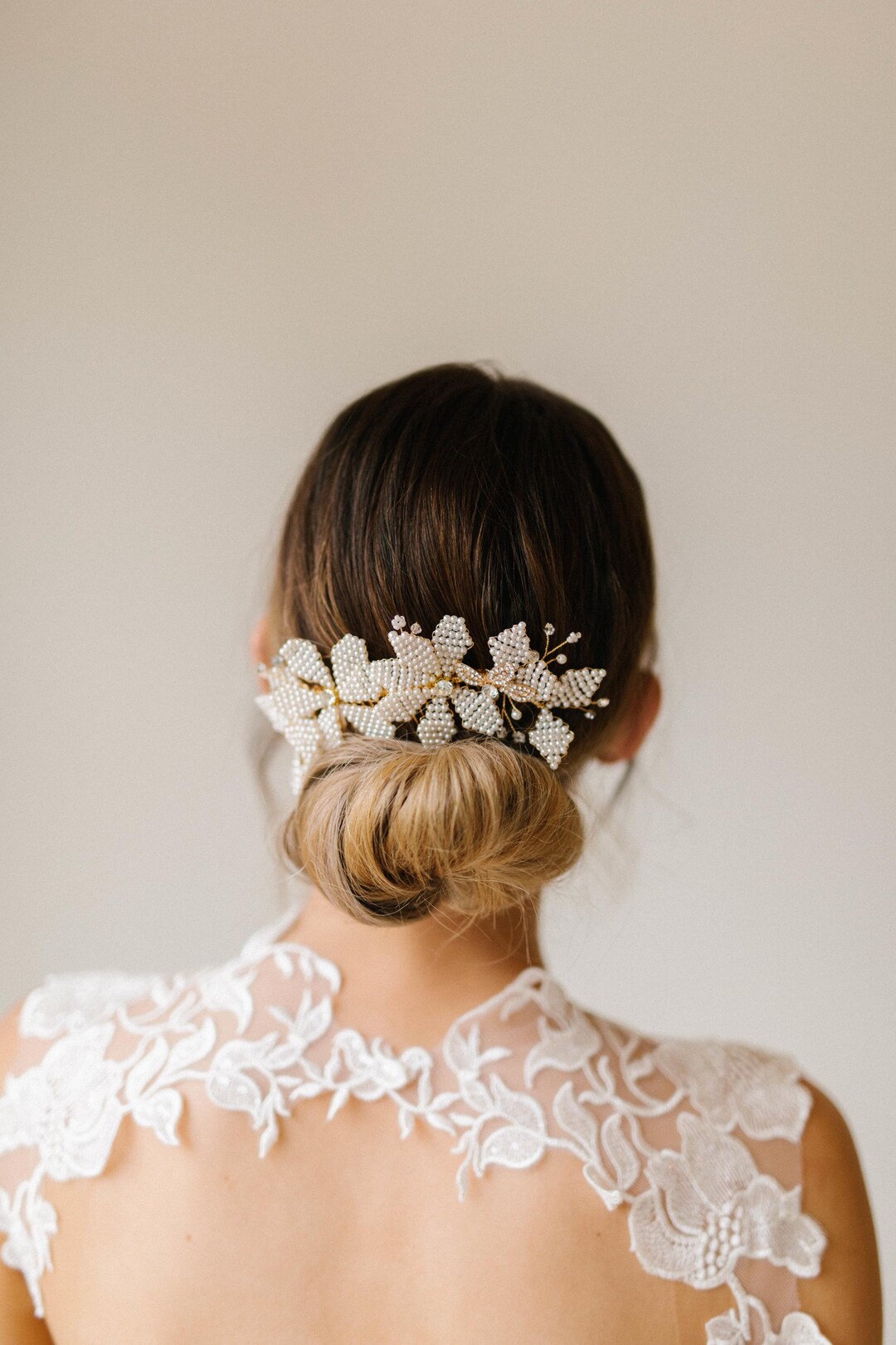 Celine Bridal Comb - Etsy