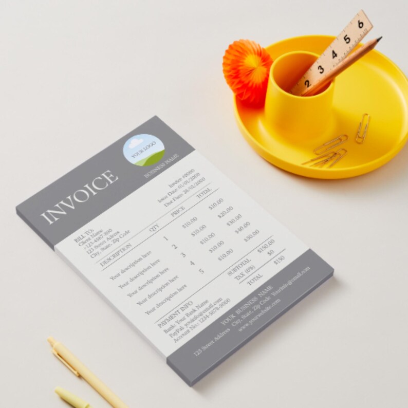 INVOICE Templates PACK | A4 + US Letter - Minimal, Modern and Soft ...
