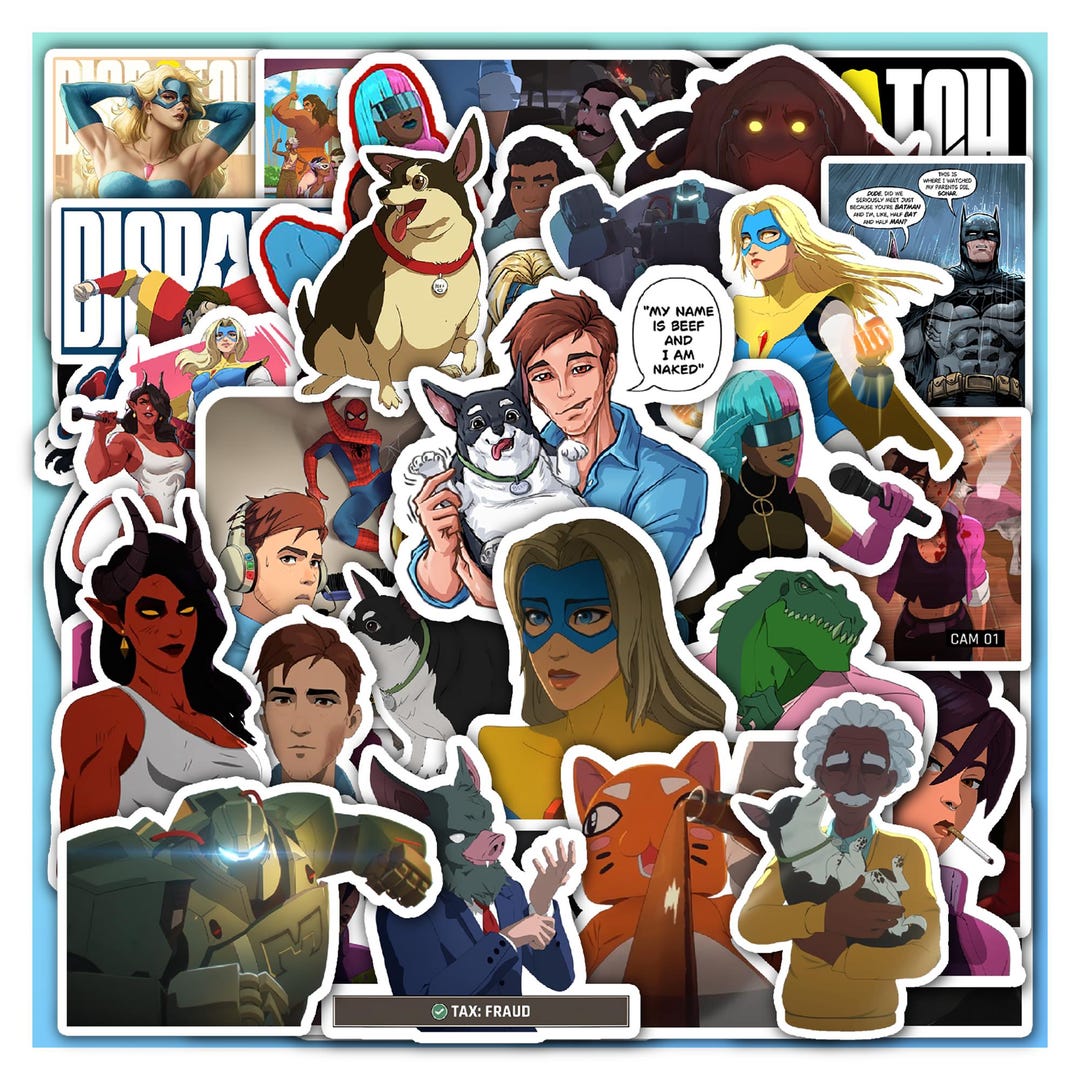 Dispatch Sticker Sheet –vinyl Decals for Gamer Gifts,laptop 40 Piece - Etsy