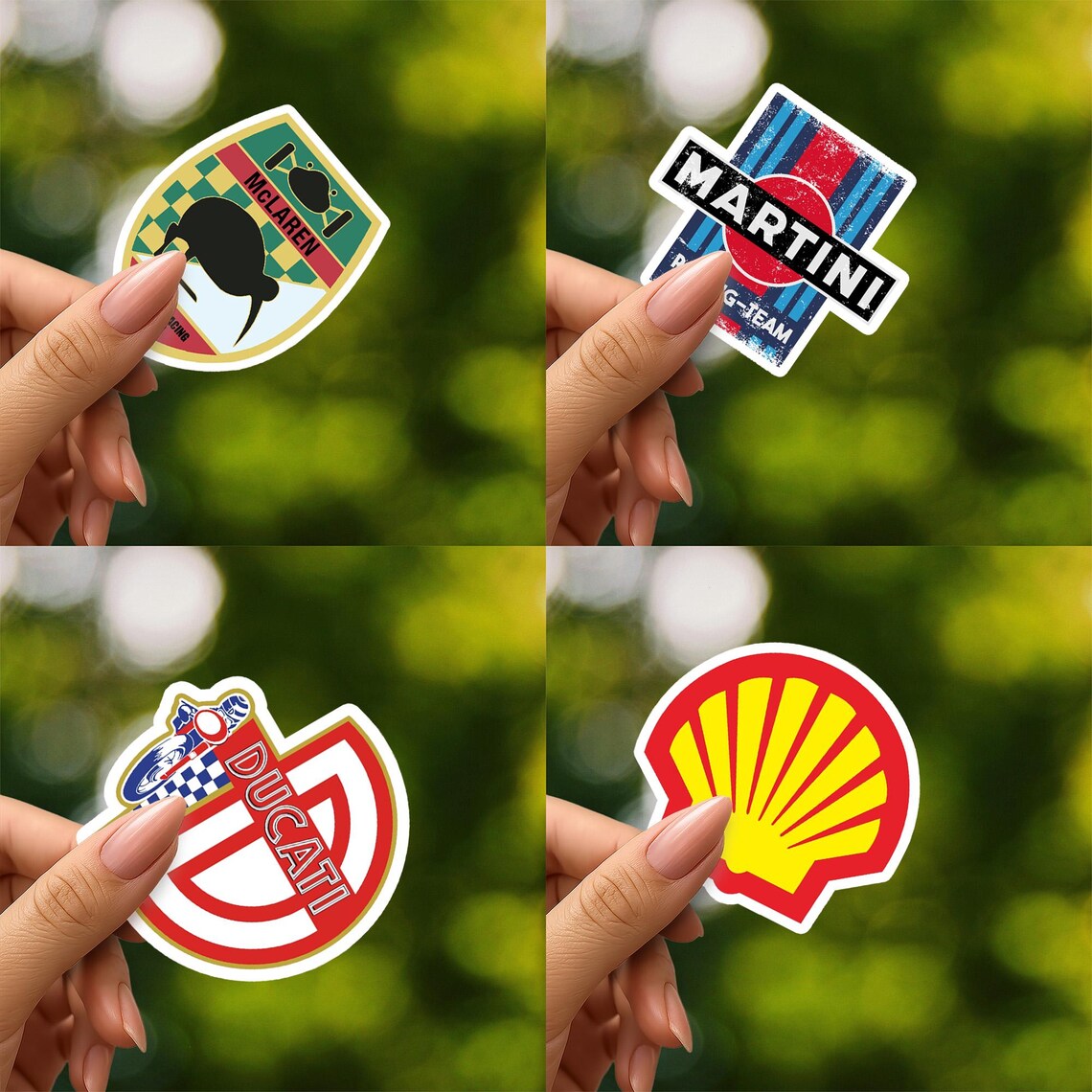 Car Racing Brand Sticker Sheet –decals for Laptop, Helmet, Gifts 40 ...