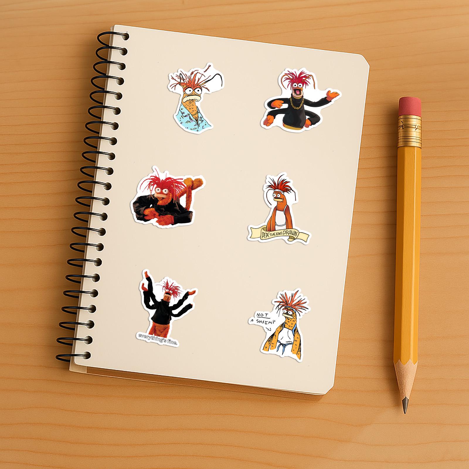 Pepe the King Prawn Sticker Sheet – Waterproof Vinyl Decals 40 Piece - Etsy