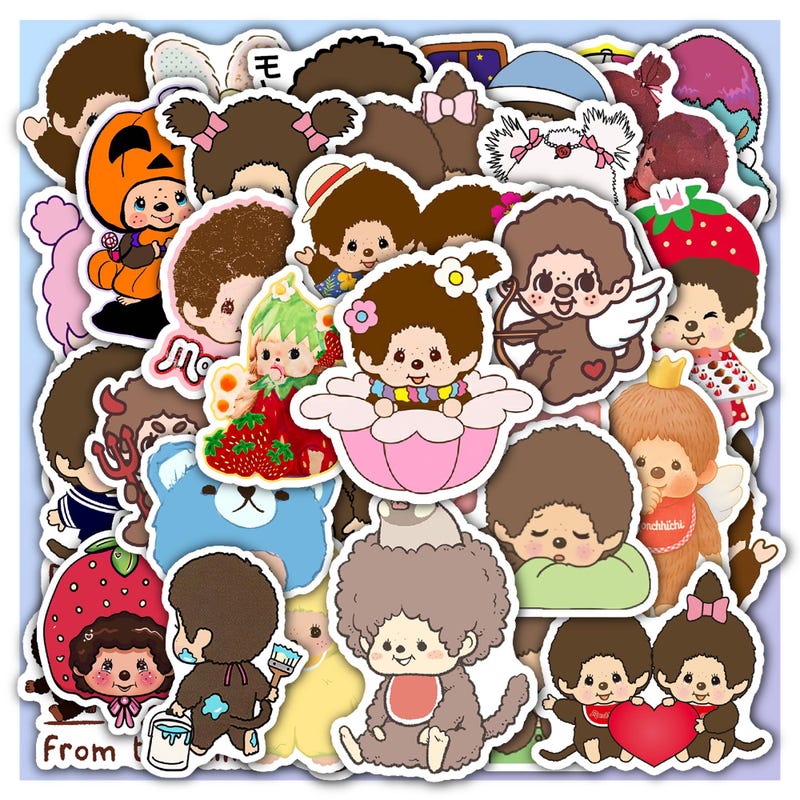 Monchichi Stickers Vinyl - Etsy