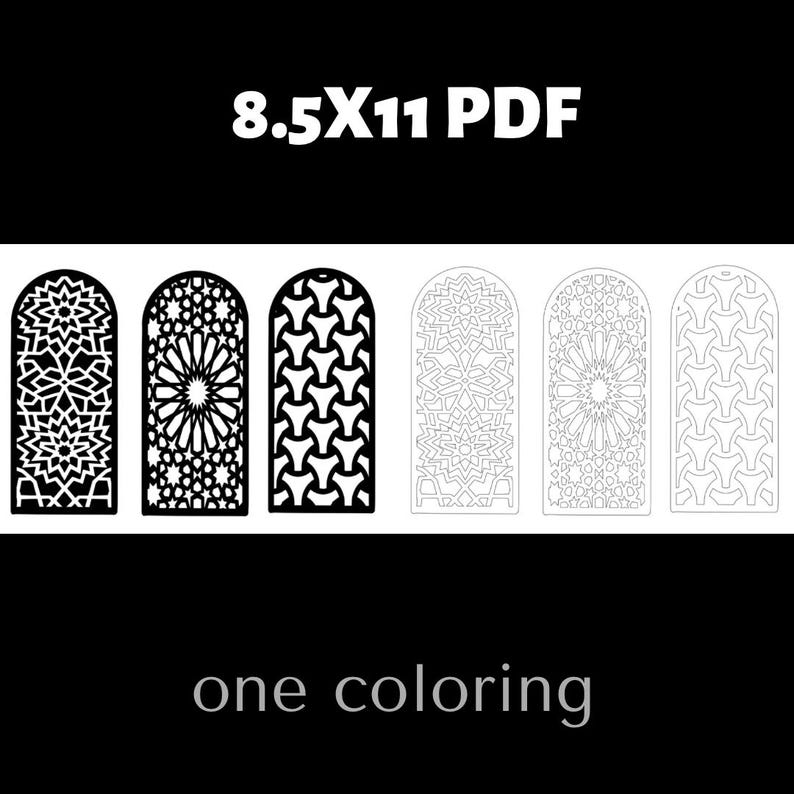 Monochrome Geometrische Mandala Lesezeichen | 57 druckbare Designs zum ...