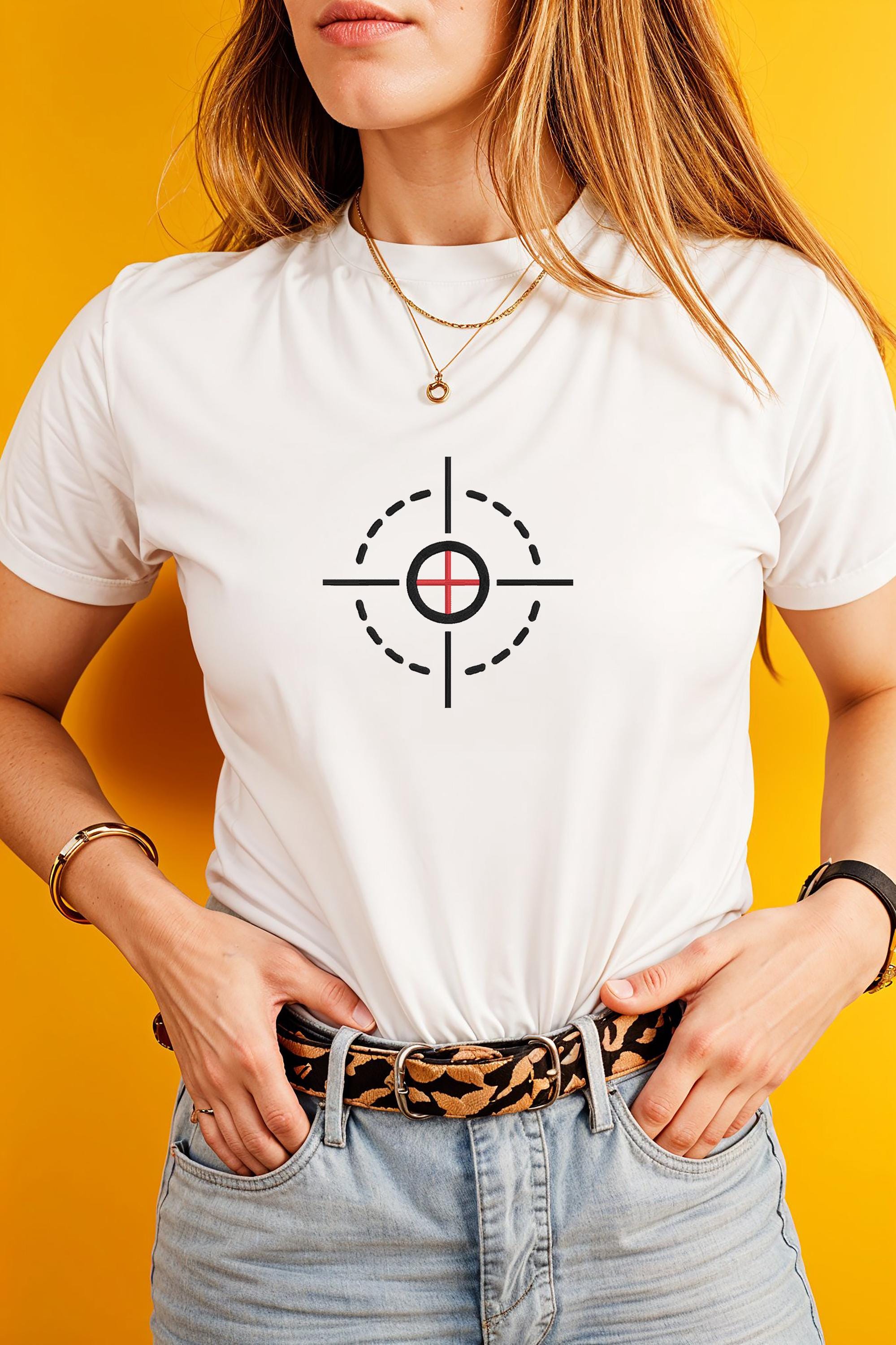Crosshair Embroidery, Crosshair Machine Embroidery, File, 10 Design, 5 ...