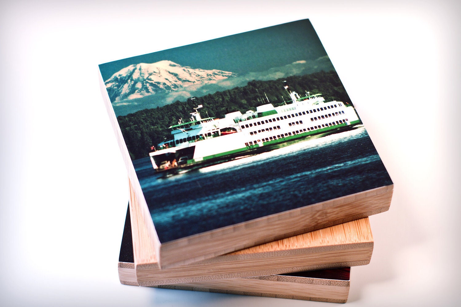 Bamboo Block, Ferry, Wood , Original Photography, Living Room, Wall Art ...