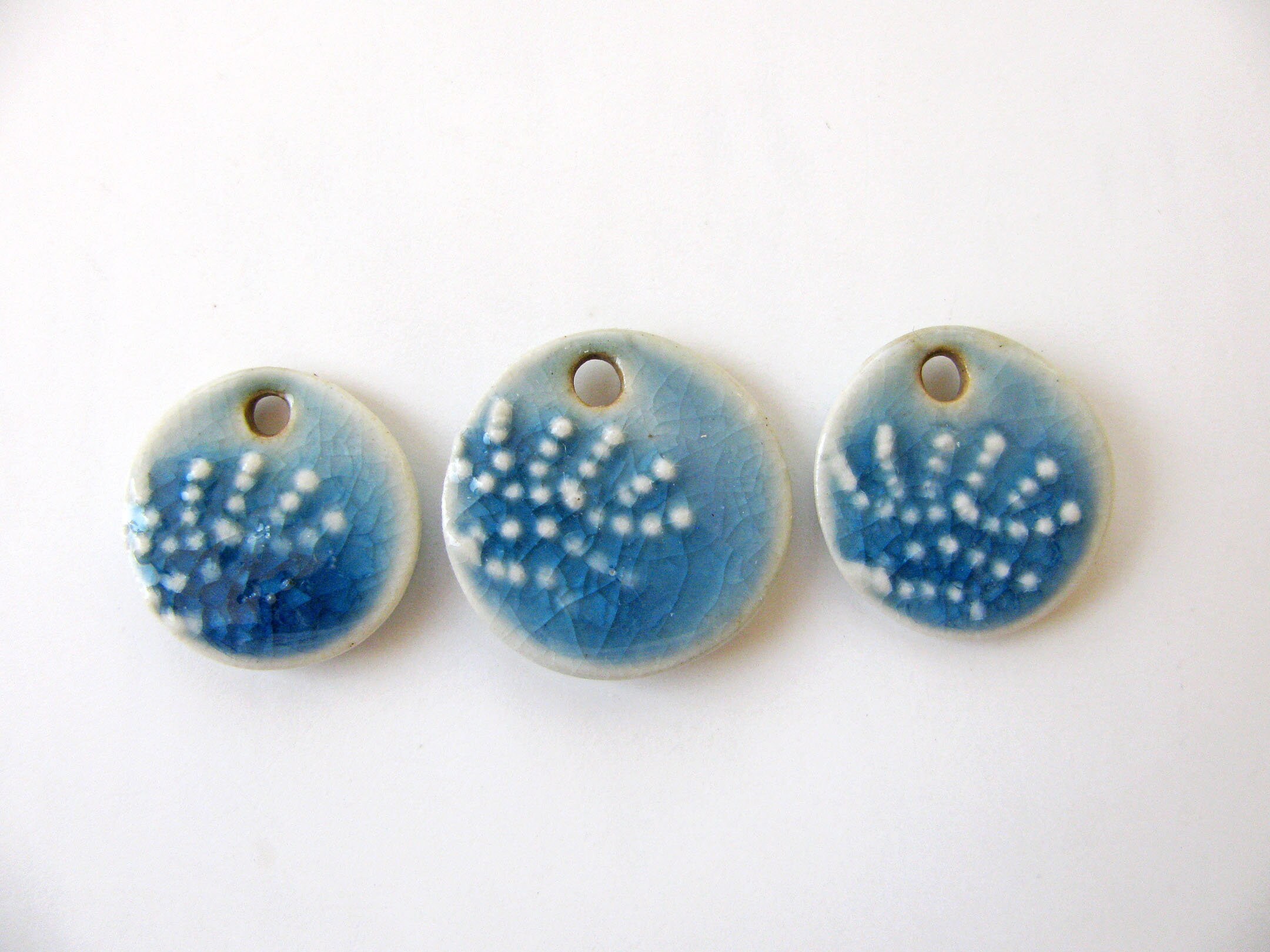 Teal Blue Sea Charms Stoneware Clay - Etsy