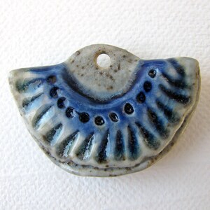 Indigo Blue Sea Pendant Stoneware Clay - Etsy