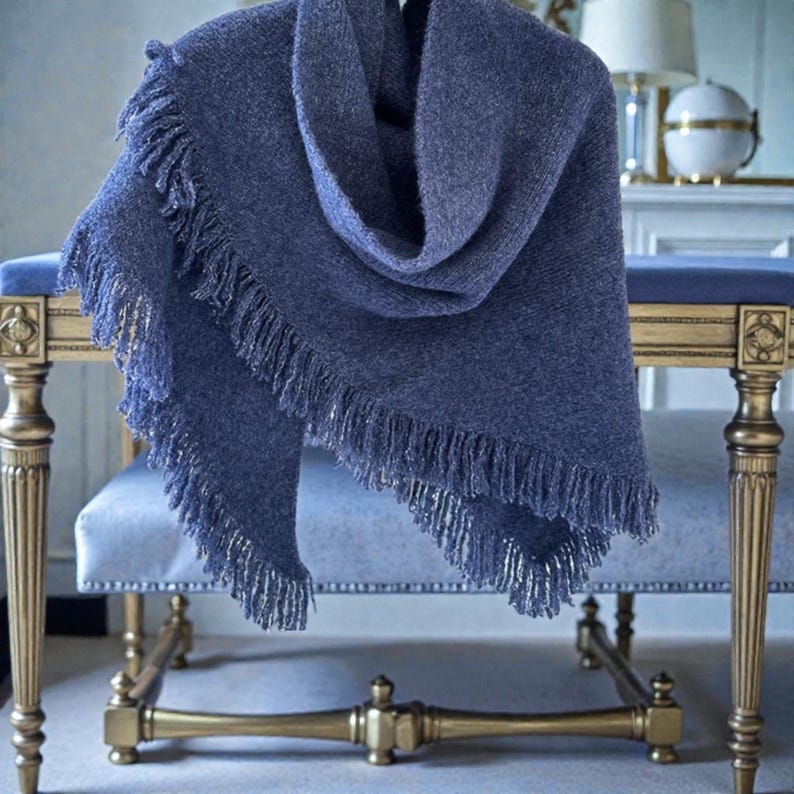 Women’s Wool Poncho Shawl Scarf – Elegant Fringe Wrap, Cozy Winter ...