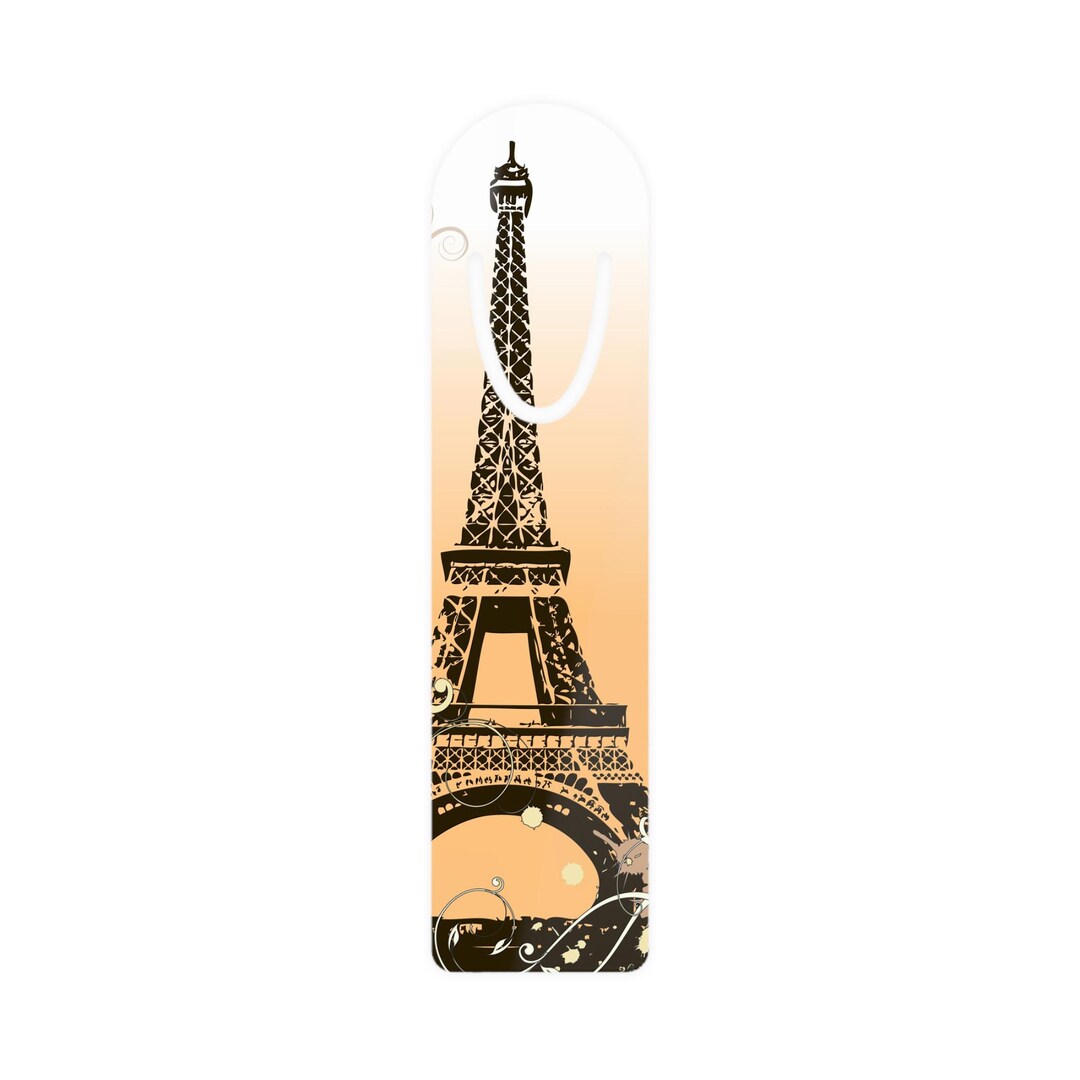 Eiffel Tower Bookmark | Paris Landmark Parisian Illustration - Etsy