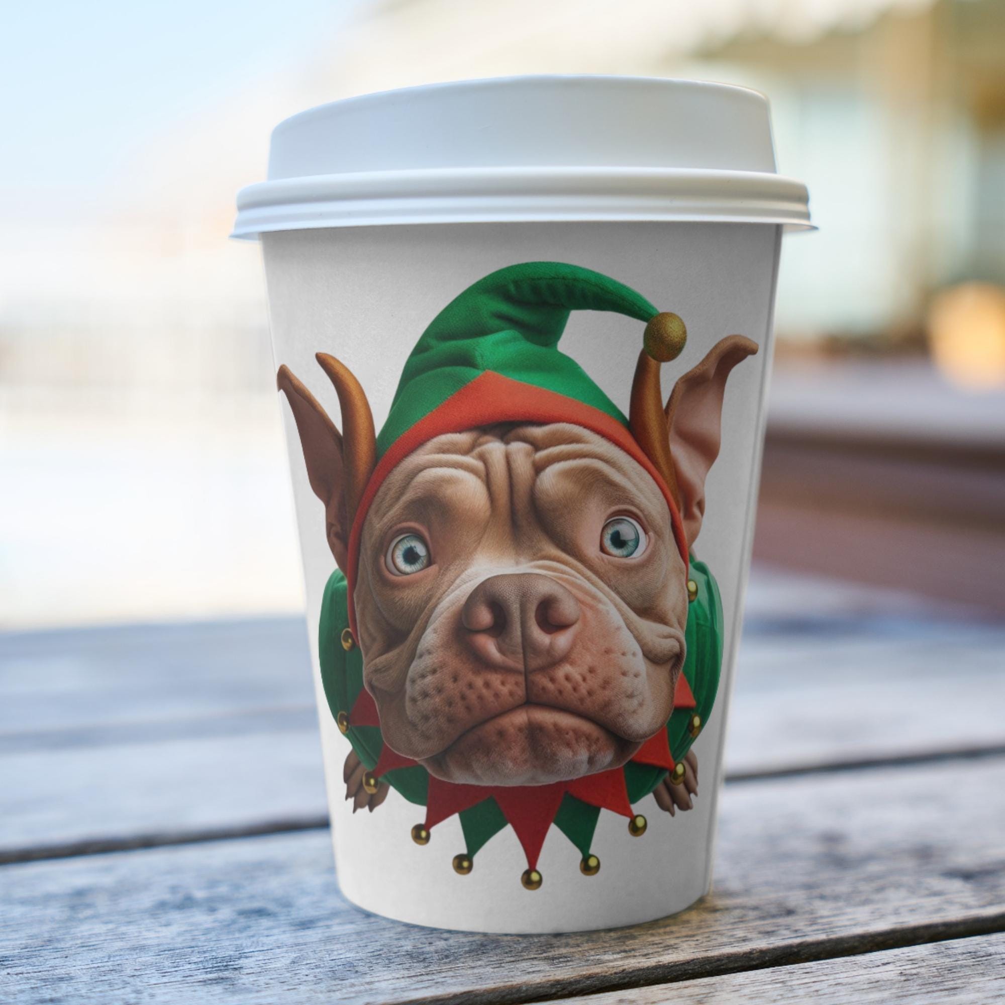 Pit Bull Christmas PNG Bundle | Santa Elf Reindeer Dog Clipart | 25 ...