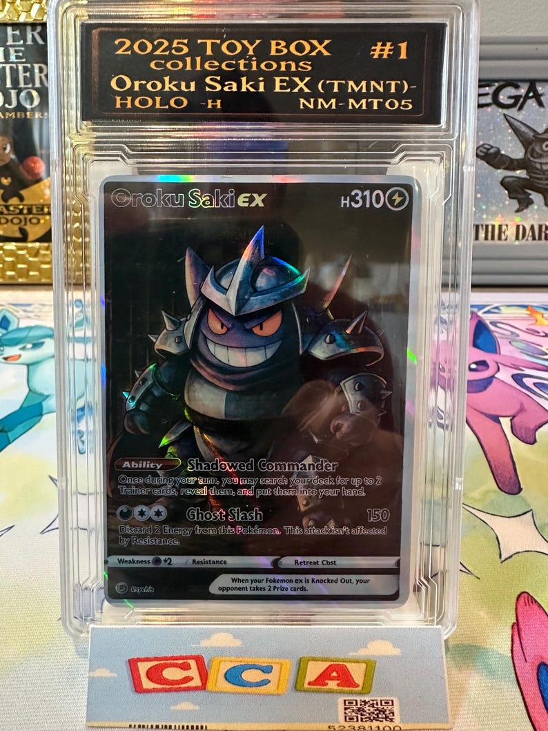 Oroku Saki Pokemon TMNT Gengar Shredder Custom Slab - Etsy