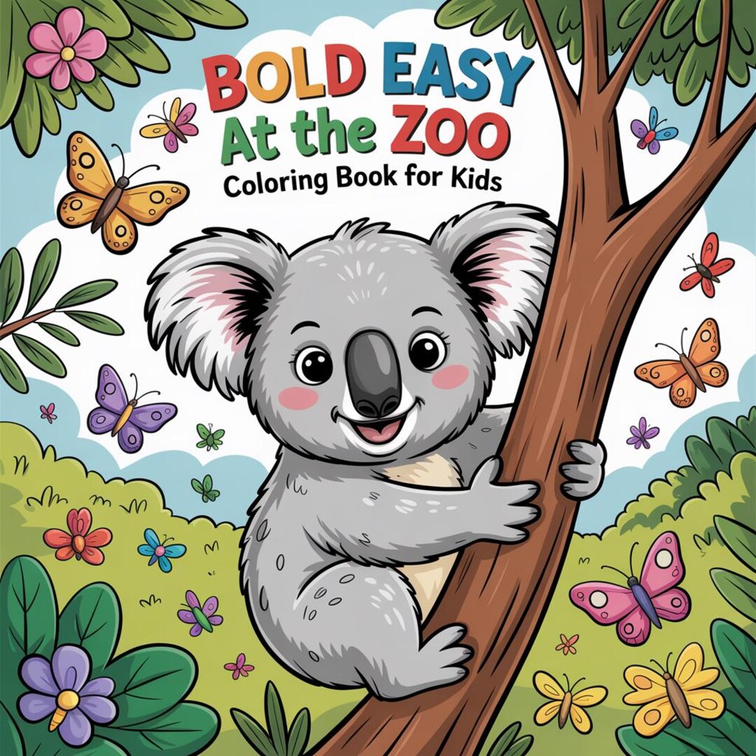 Zoo Animals Coloring Book | 137 Pages, Safari & Jungle (digital ...