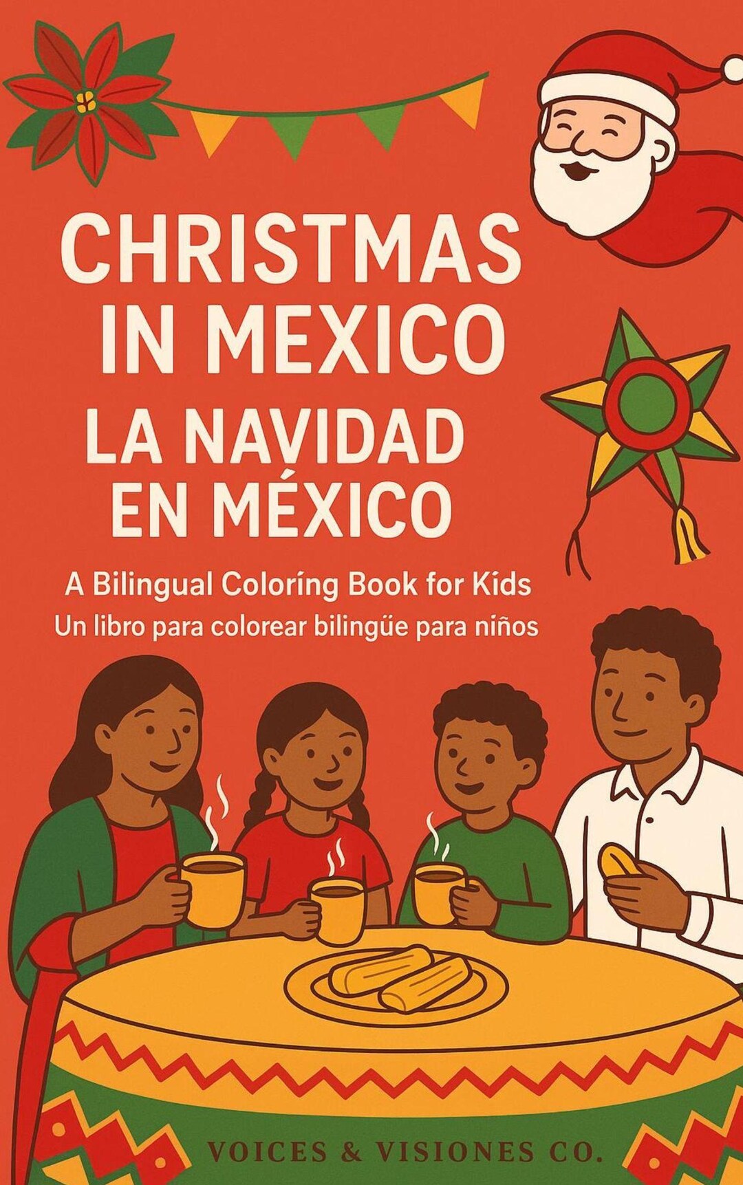 Christmas in Mexico Coloring Book | Bilingual Navidad (PDF Pattern) - Etsy