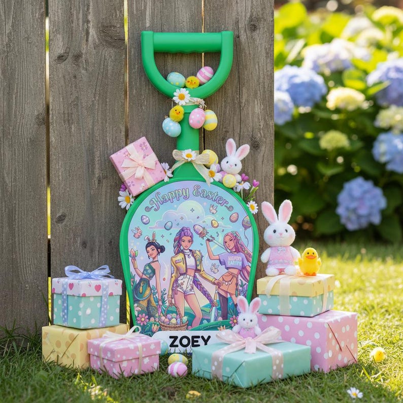 Dollar Tree Toy Shovel Easter Canva Template - Etsy