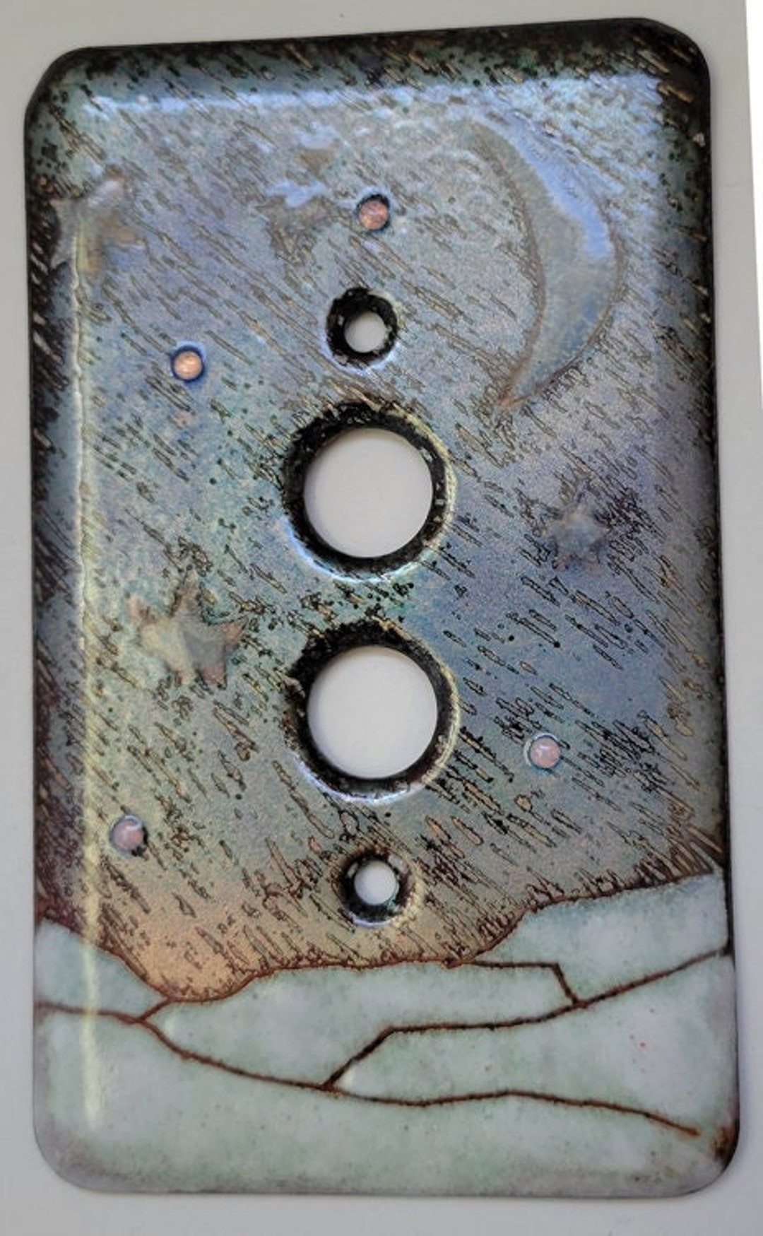 Enamel Copper Light Switch Cover/ Starry Sky Push Button - Etsy