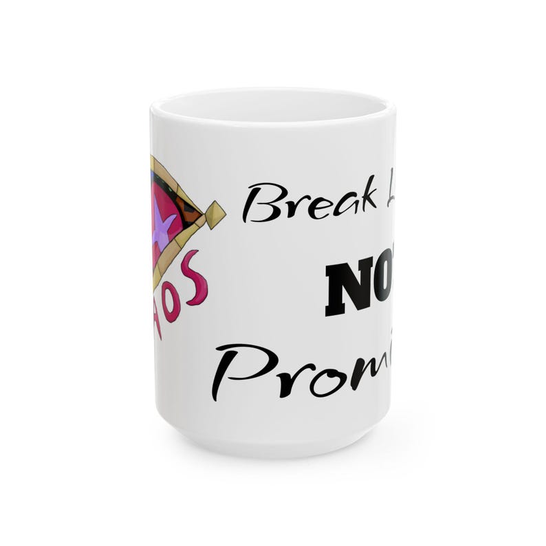 Colorful Motivational Ceramic Mug - Break Limits, Not Promises, Chaos ...