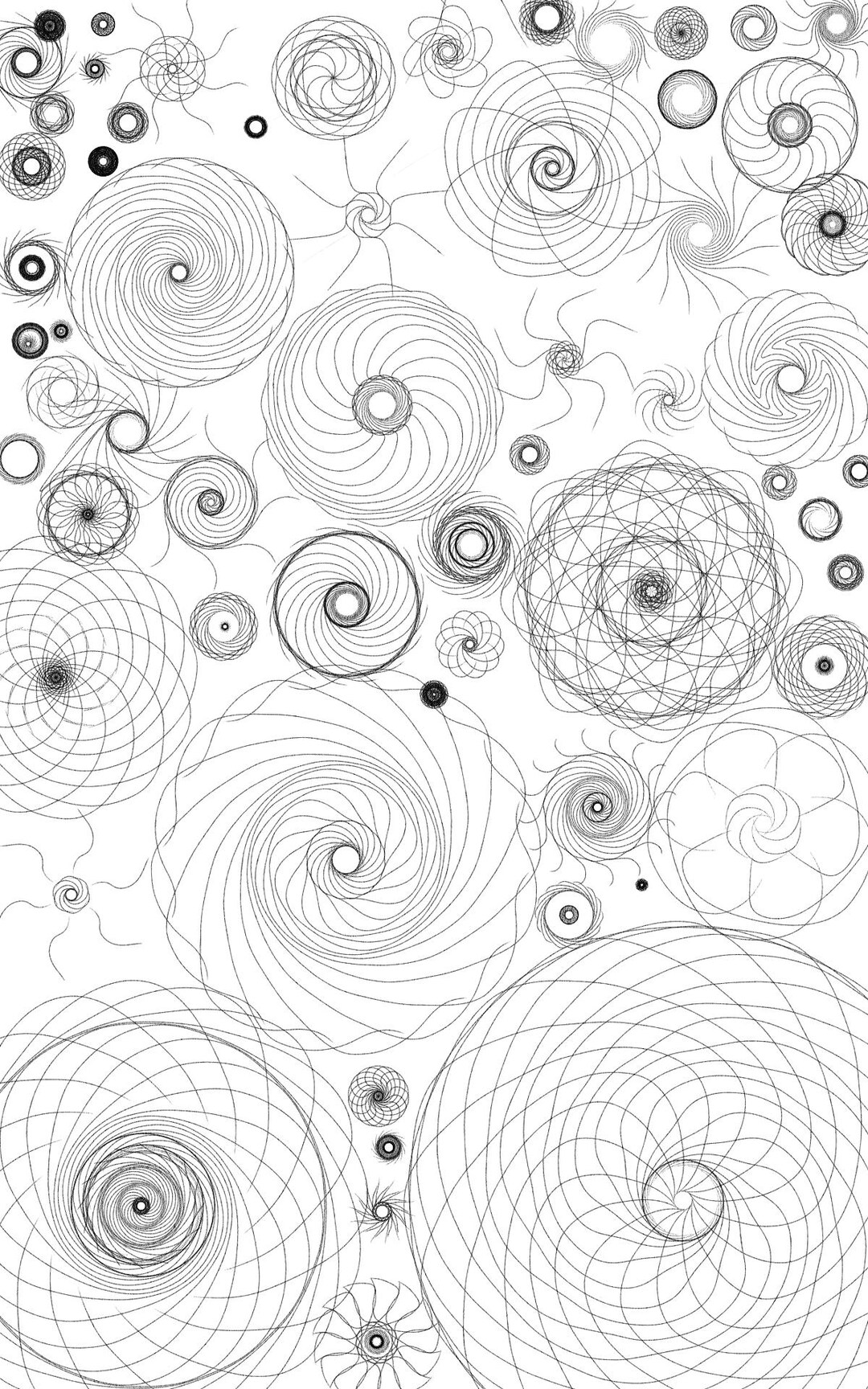 More Fun Spirals Coloring Page - Etsy