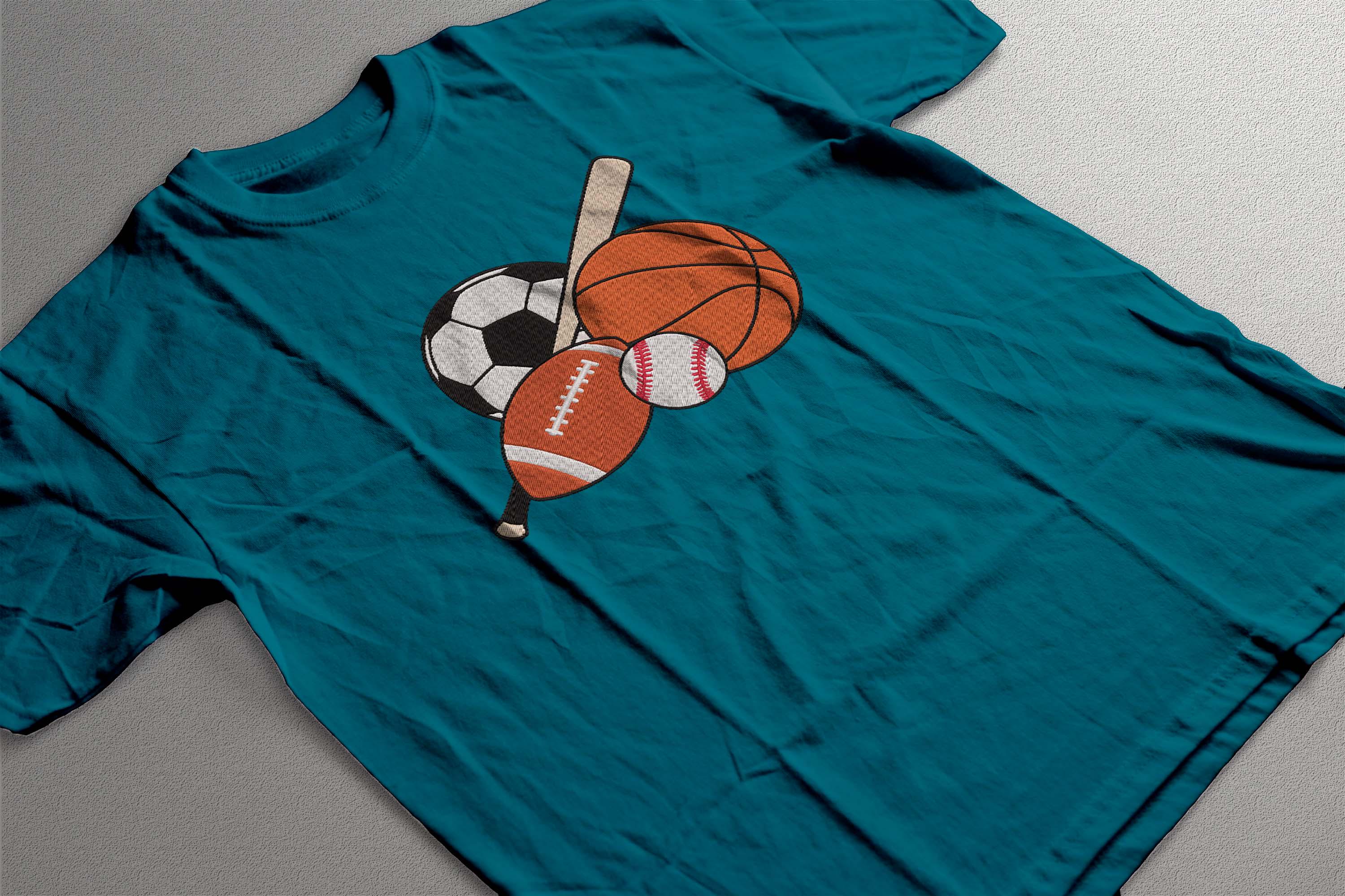 Sports Balls Embroidery Bundle - Sports Equipment Machine Embroidery ...